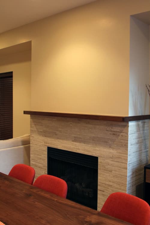 Walnut Table, Bench, and Mantle by GlessBoards | Wescover Tables