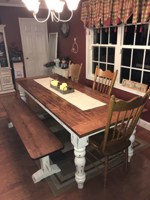 Red Oak Farm Table by Peach State Sawyer Services | Wescover Tables