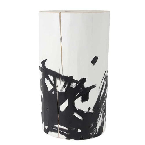 Katakana Hand Painted Log Table by Pfeifer Studio | Wescover Tables