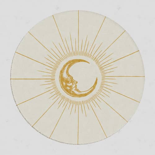 Astros Moon Circle by Woop Rugs | Wescover Rugs