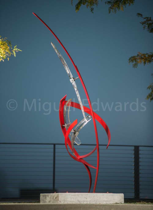 Ascent sculpture by Miguel Edwards at Bellevue City Hall, Bellevue ...
