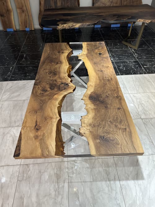 Wood And Epoxy Dining Table - River Table - Epoxy Table by Tinella Wood ...