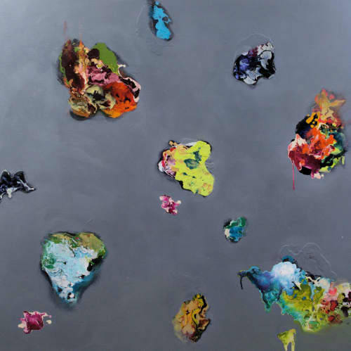 Covid Dyptic 2 Abstract Painting by Elyse Martin Large Abstract ...