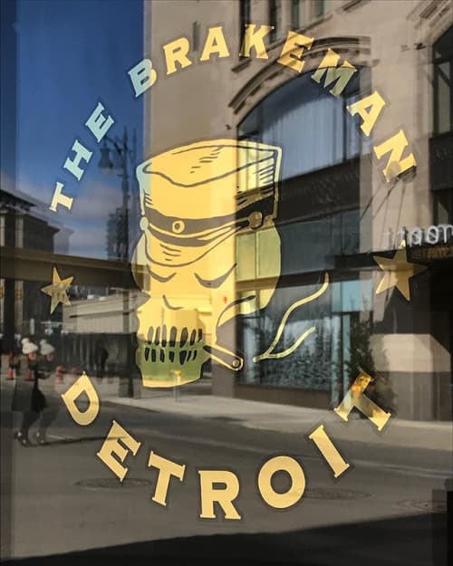 23k gold leaf by Motown Sign Co. at The Brakeman, Detroit | Wescover ...