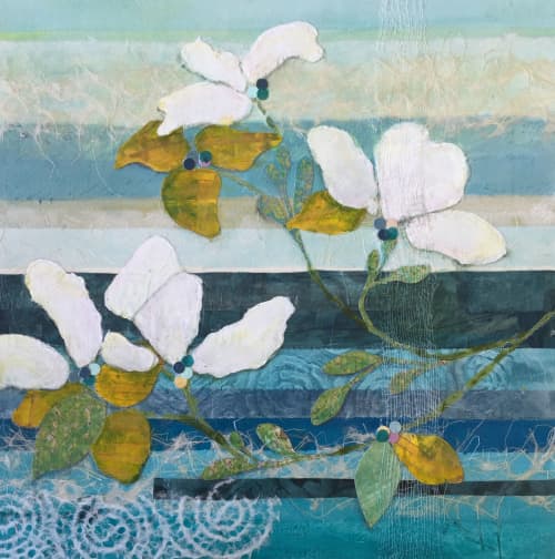 Dogwood Two by Kathy Ferguson Art | Wescover Paintings