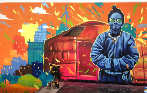 Mural by Heesco at GerHub, Ulaanbaatar | Wescover Street Murals