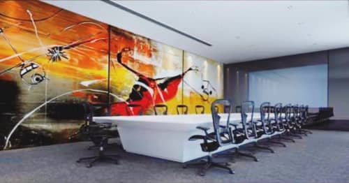 Indoor Mural by Galerie LISABEL at Innotech-Execaire Aviation Group ...