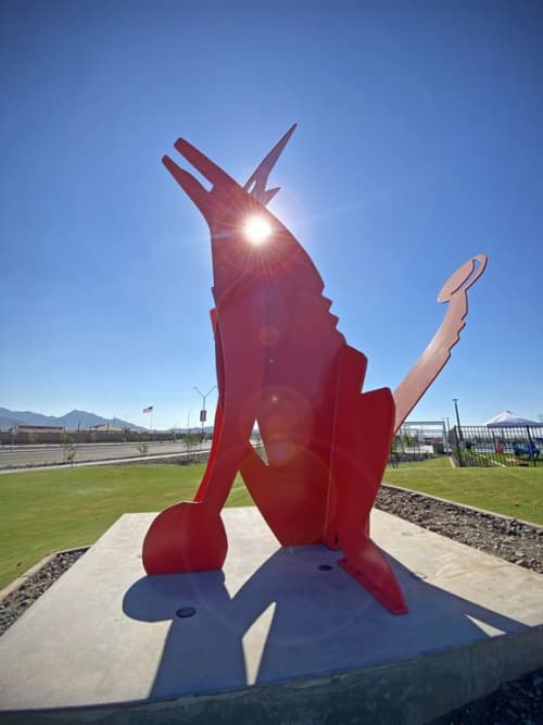 Wolf Moon by John Randall Nelson | Wescover Public Sculptures