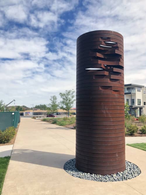 Sun Silo by Patrick Marold Studios Inc. | Wescover Public Sculptures