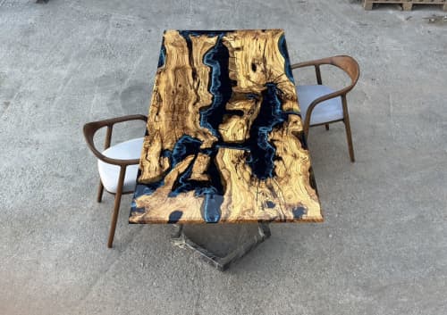 Custom Live Edge Epoxy Resin Table Top by Gül Natural Furniture ...