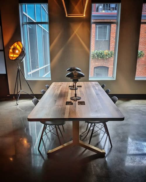 Library Table by Where Wood Meets Steel at CTRL Collective - Denver ...