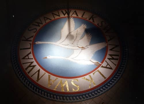 Swan Walk Circular Mosaic Floor Inlay by Paul Siggins - The Mosaic ...