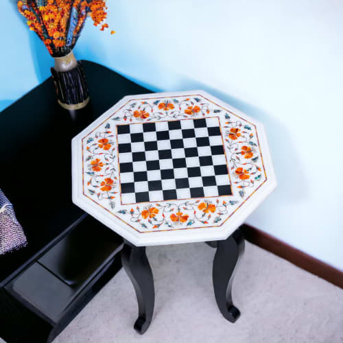 Handmade chess table, Marble chess table, Luxury chess table by ...
