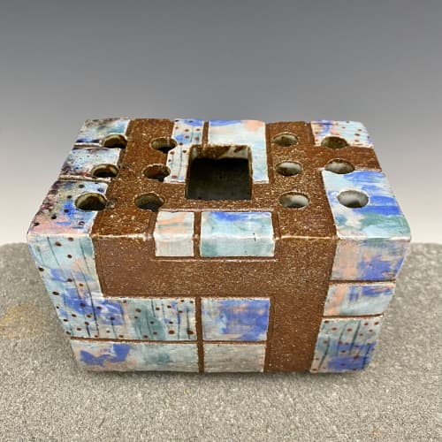Color Collage Flower Brick II by Clay Elements | Wescover Planters & Vases