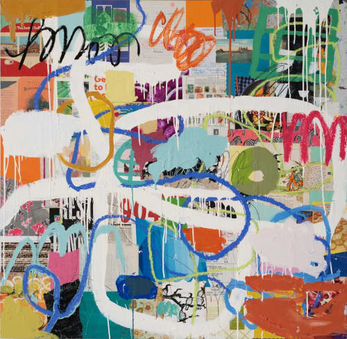 Intoxicated Fun 49"x50" by Bibby Gignilliat | Wescover Paintings