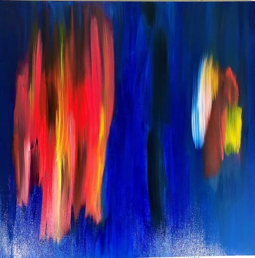 Fire on the Horizon by Dutch Montana Art | Wescover Paintings