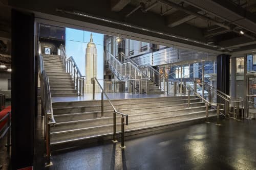 Empire State Building Visitor Entrance Stairs by Amuneal at Empire ...