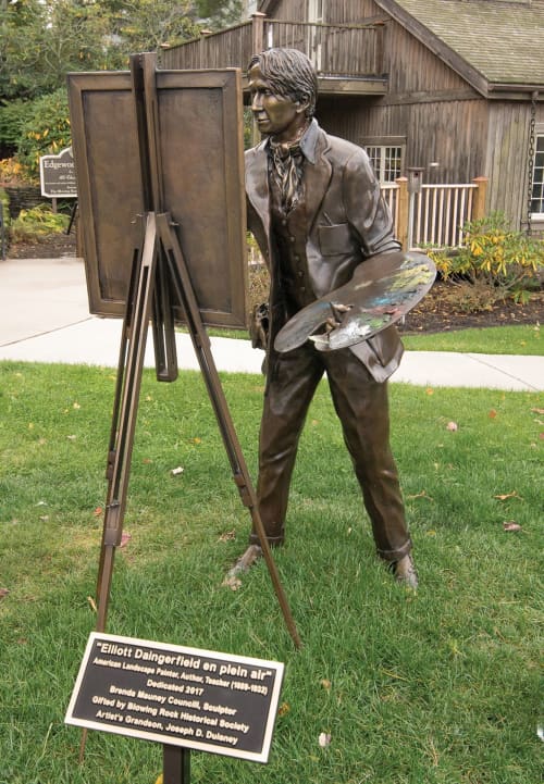 Famous American Impressionist Elliott Daingerfield Bronze Sc by Brenda ...