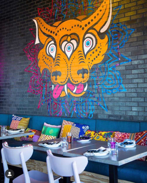 Indoor Mural by Show Goat Mural Works at Vixen's Wedding, Austin ...