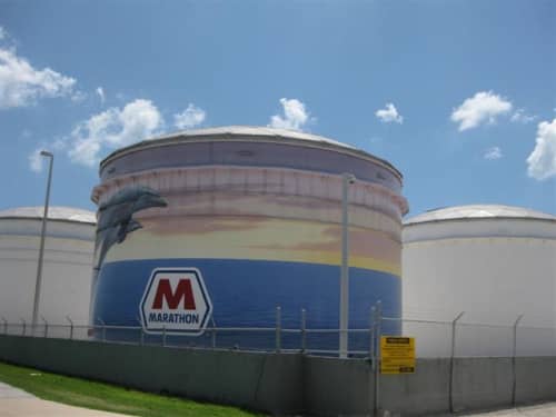 Marathon Oil Mural by Eric Henn | Wescover Street Murals