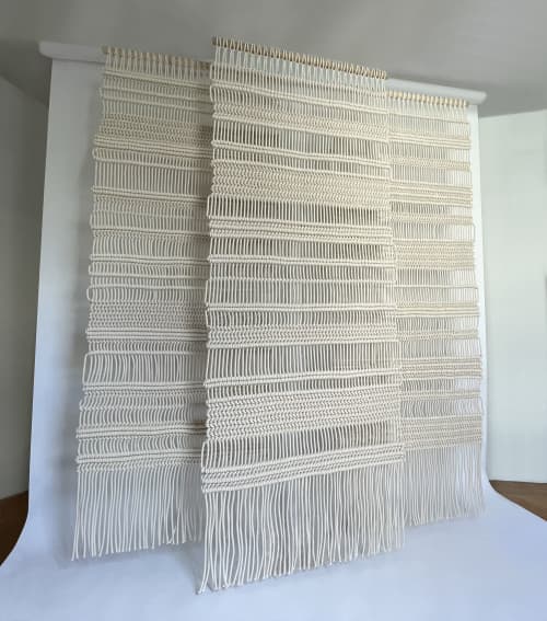 Triptych Fiber Art Hangings by MACRO MACRAME by Maeve Pacheco ...