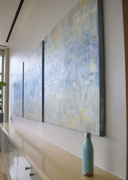 Four Seasons Spa Abstract Triptych by Jennifer Hayes at Spa and Salon ...