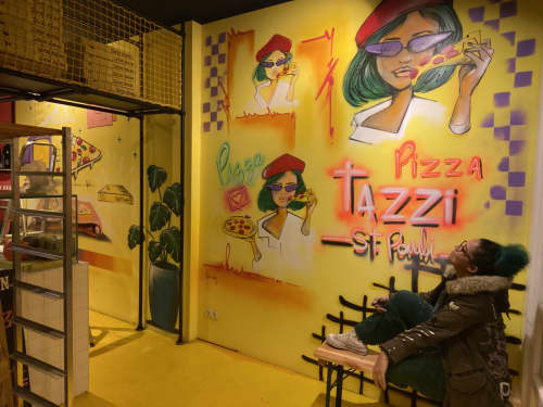 Mural for Tazzi Pizza - Hamburg 2023 by Mairanny Batista at Hamburg ...