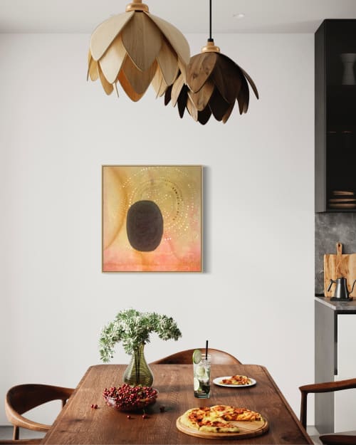 Earthen Tantra painting #3 - Abstract tantric stain painting by Elisa ...