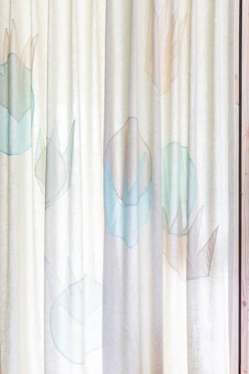 Hand appliquéd drapery by Paige Russell, ELOI | Wescover Curtains & Drapes
