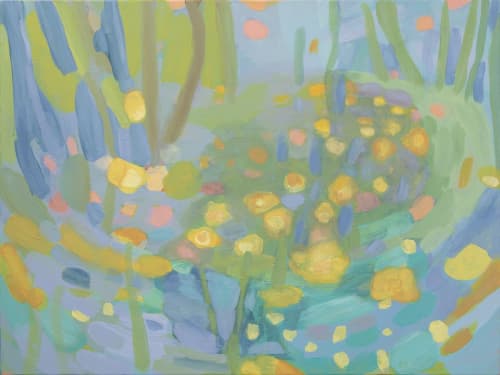 Wading Series, Abstract Landscape by Angela Warren | Wescover Paintings