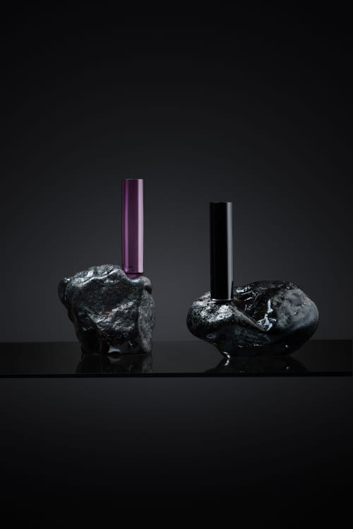 Weird vase, made from textured glass by Eliška Monsportová | Wescover ...