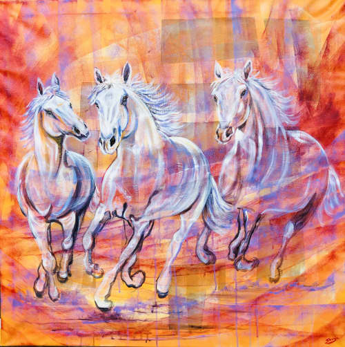 Flying High by Shazia Imran at Dubai, Dubai | Wescover Paintings