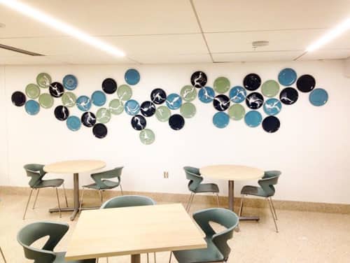 Ceramic Plate Wall Installation by Artists Circle Fine Art at Suburban ...
