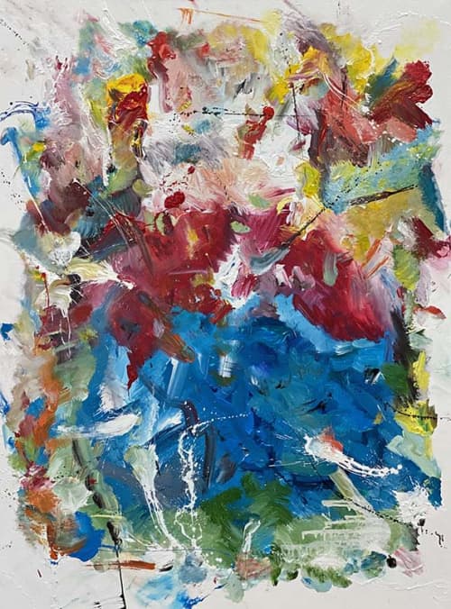 Goodness Gracious Acrylic Abstract by Strokes by Red - Red (Linda ...