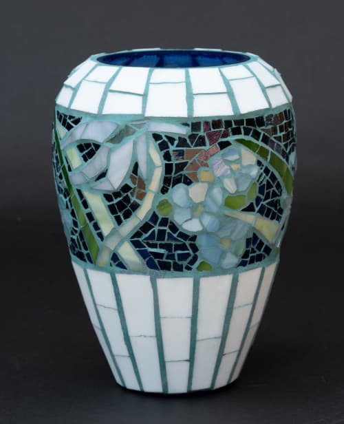 Lily in the Rain by Sarah Wandrey Mosaics | Wescover Planters & Vases