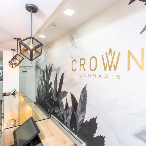 Crown Cannabis Mural by Alixandra Jade (Alixandra Jade Art & Design Co ...