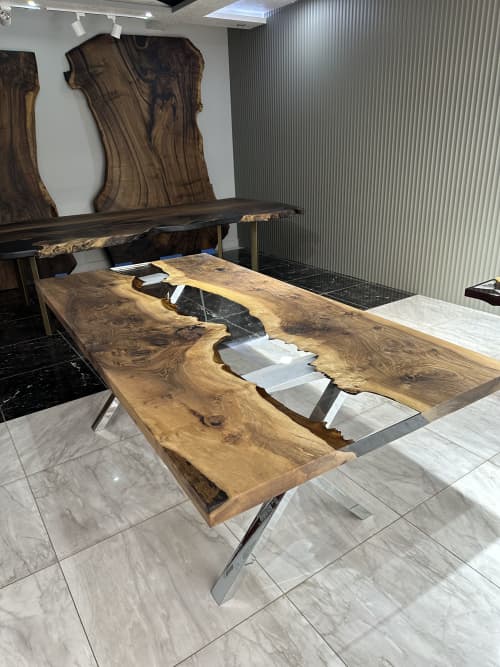 Wood And Epoxy Dining Table - River Table - Epoxy Table by Tinella Wood ...