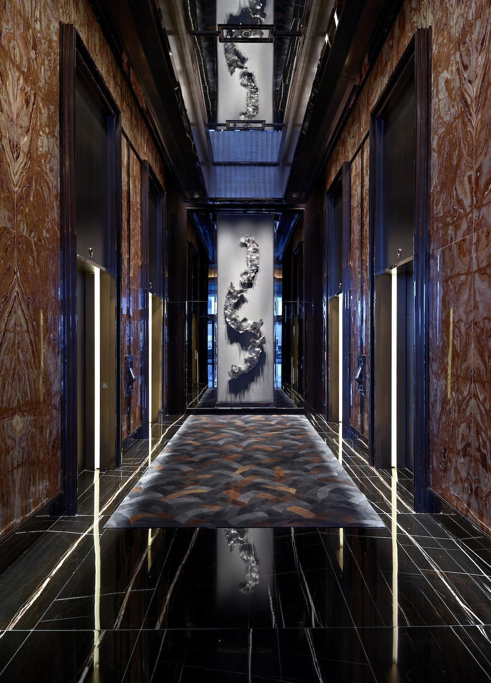 Wall sculpture for Ritz Carlton Hong Kong by Julius Weiland at The Ritz ...