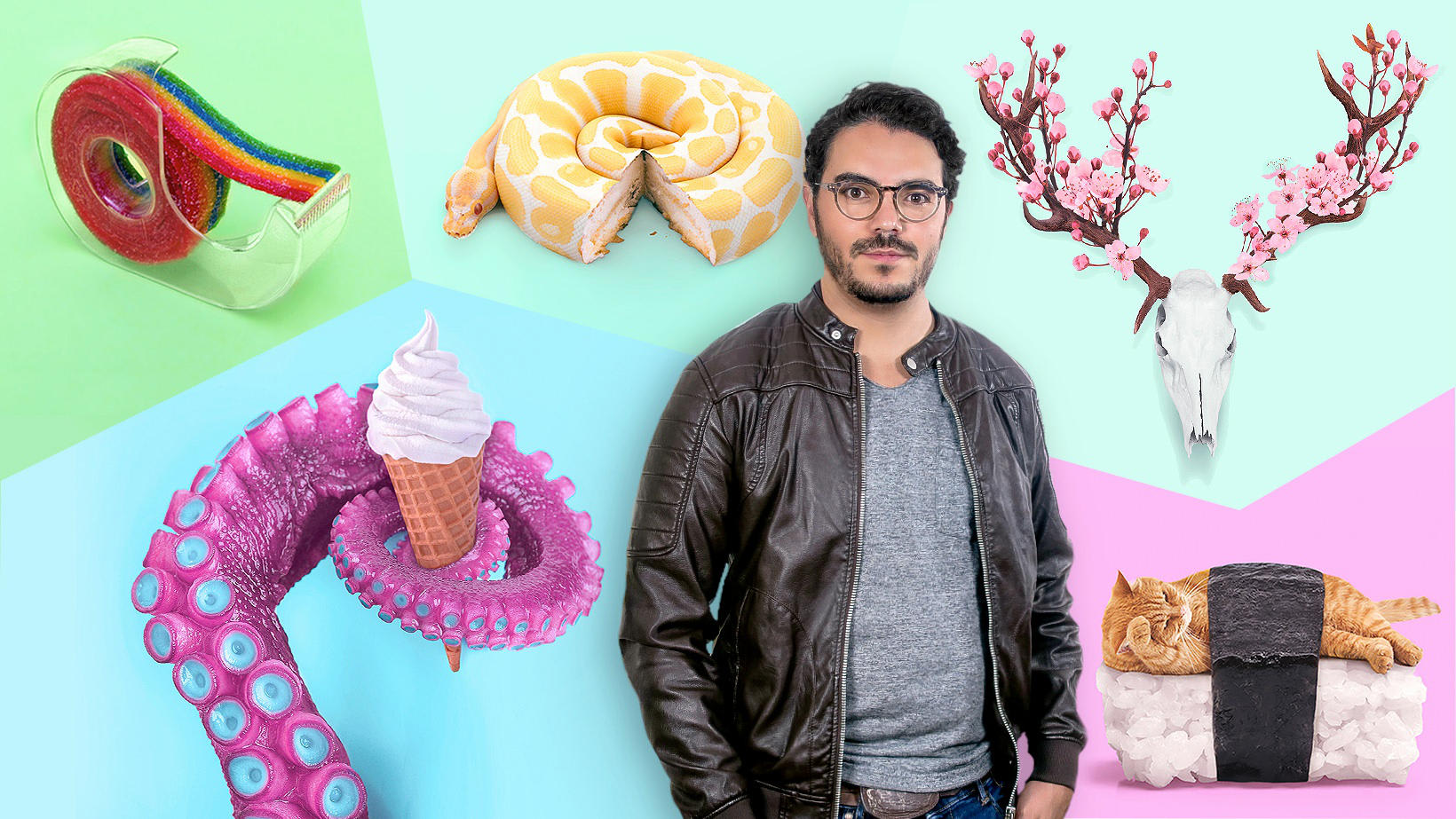 Surreal Pastel Pop Art: Meet the Mashup Master Paul Fuentes | Wescover