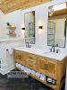 MODEL 1014 - Custom Double Sink Bathroom Vanity by Limitless ...