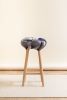 Grey Velvet Knot Bar Stool by Knots Studio | Wescover Chairs
