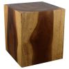 Haussmann® Wood Cube Table 20 in H x 18 in SQ Hollow inside by ...