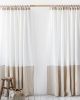 Color-block Linen Curtain Panel (1 Pcs) by MagicLinen | Wescover ...