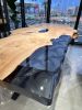 Clear Mappa Burl Table - Epoxy Resin Custom Made Table by Tinella Wood ...