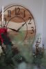 Solid Hickory Wood Wall Clock with Numbers and Lines by Hazel Oak Farms ...