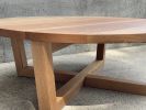 Modern Round Coffee Table, solid wood, USA made by Marco Bogazzi ...