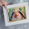 Funny rabbit pet portrait painting original 8x6, Custom by Natart ...