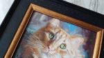Red Cat pet portrait painting original, Custom cat painting by Natart ...