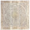 Haussmann® Teak Lotus Panel Inlay 36 in x 36 in Sand Washed by ...