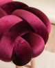 Purple Velvet Bar Knot Stool by Knots Studio | Wescover Chairs
